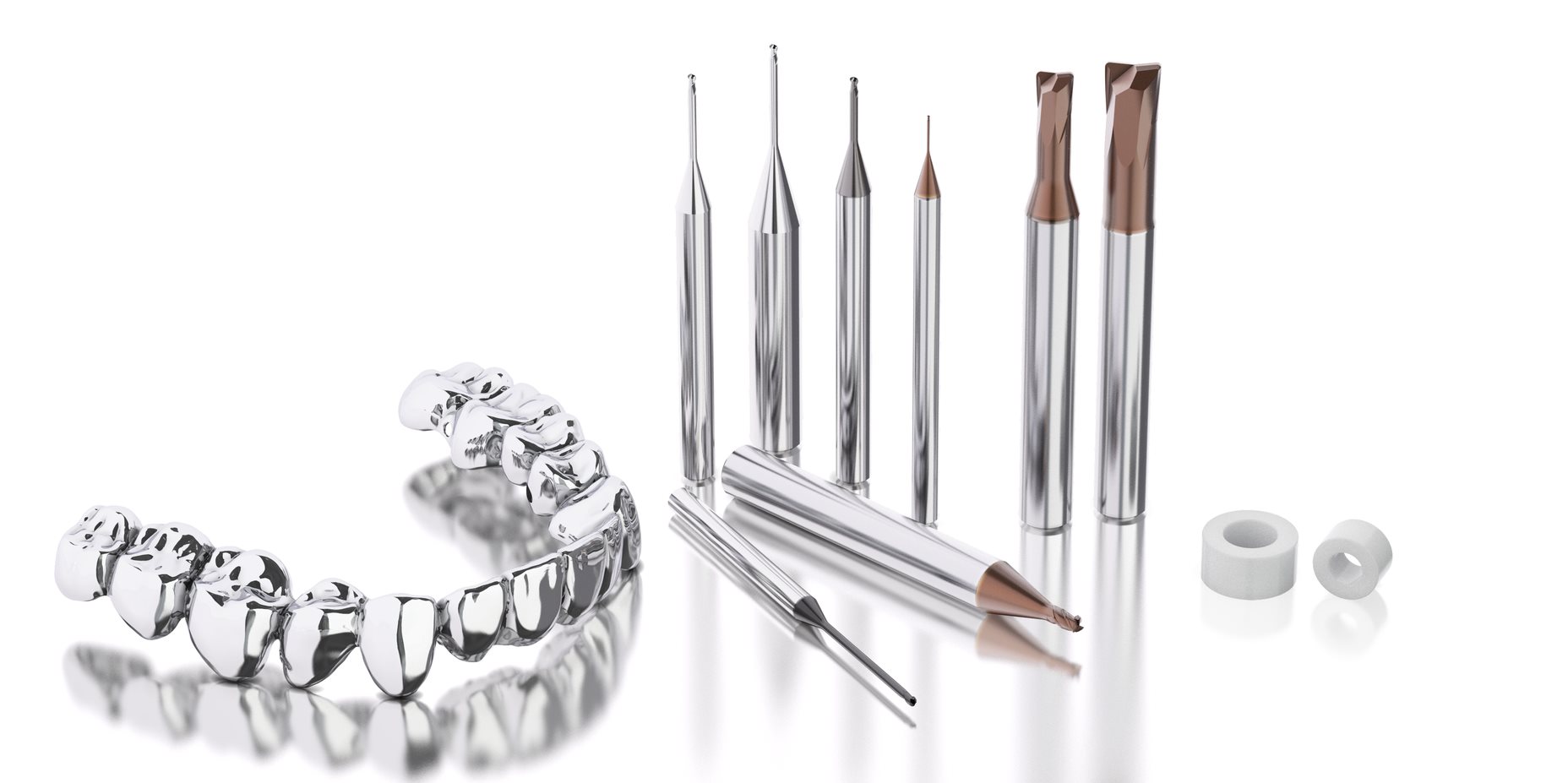 Seco End Mills for Plug-and-Play Dental Milling | Seco Tools