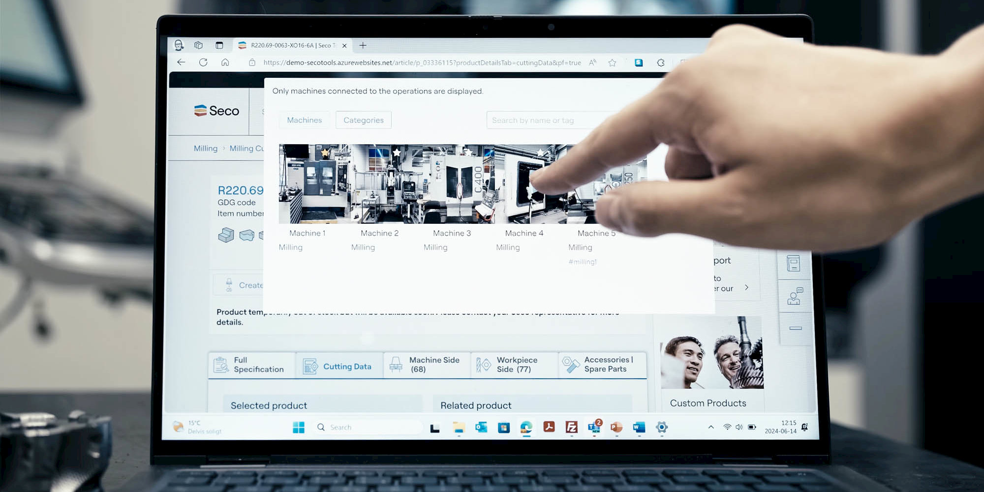Seco Machine Library provides users instant cutting data ...